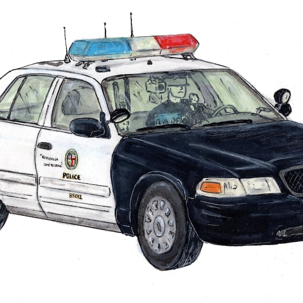 Lapd Car - Etsy
