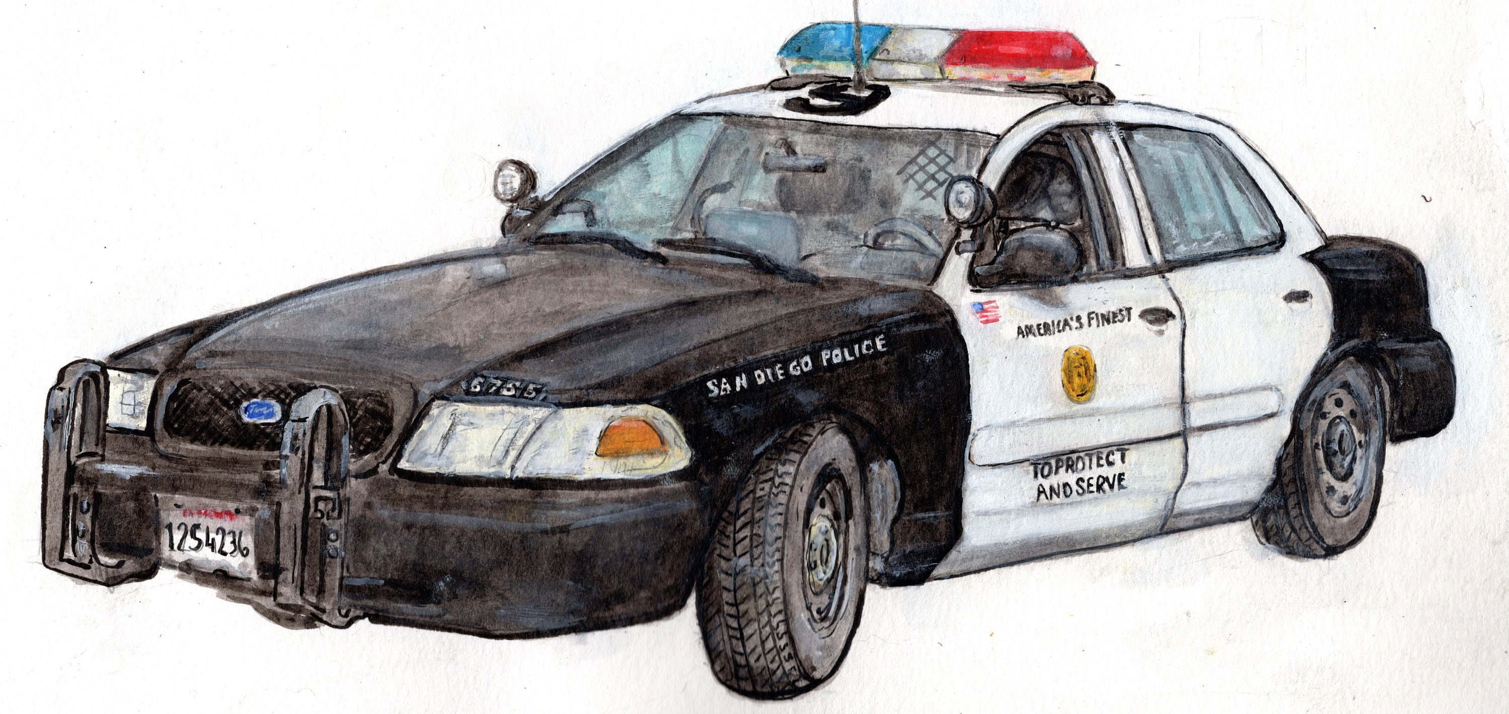 SDPD Patrol Car Sticker - Etsy