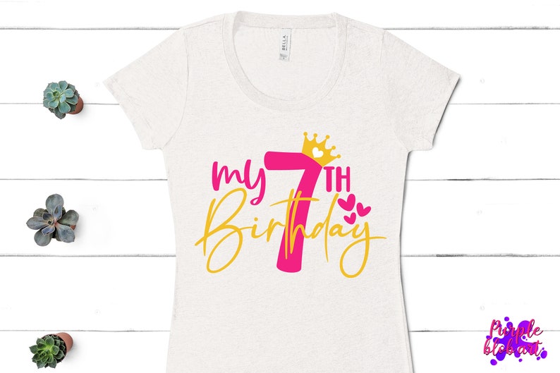 My 7th Birthday SVG Seventh Birthday SVG 7 Years Old 7th - Etsy My 7th Birthday SVG Seventh Birthday SVG 7 Years Old 7th - Etsy