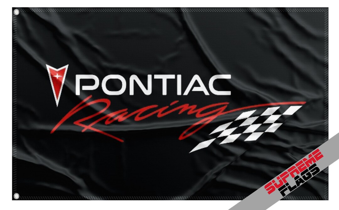 Pontiac Racing Flag 3x5 Ft Banner Black - Etsy