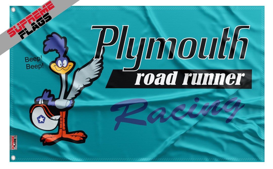 Plymouth Road Runner Racing Flag 3x5 Ft Banner - Etsy
