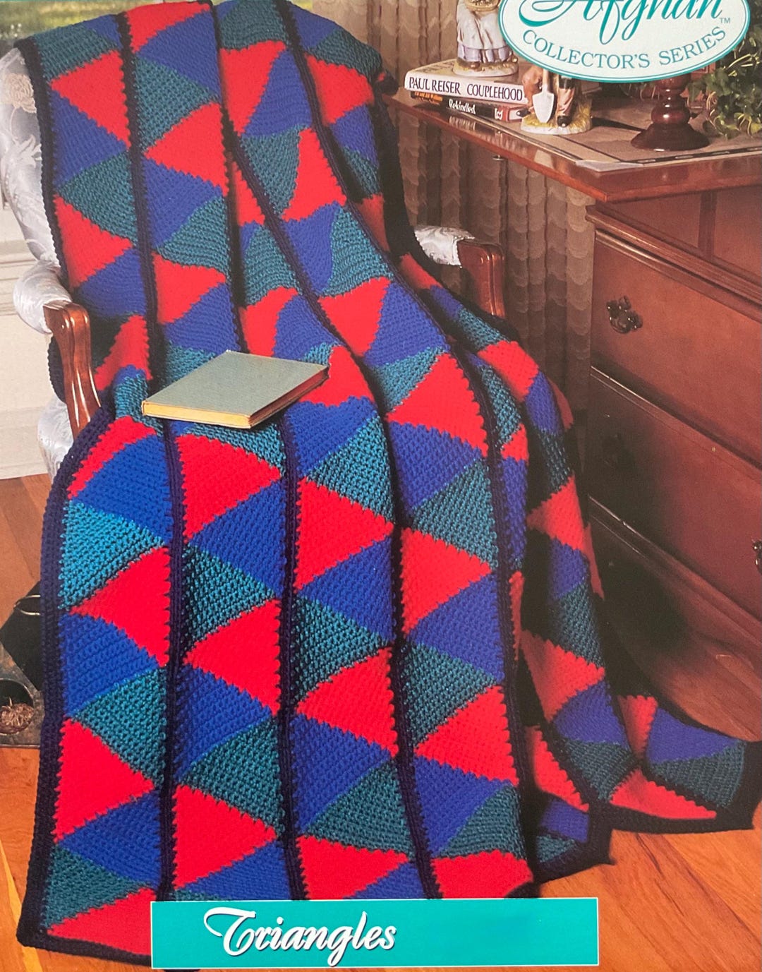 Vintage Patchwork Pinwheels Afghan Crochet Pattern | Retro Quilt Style ...