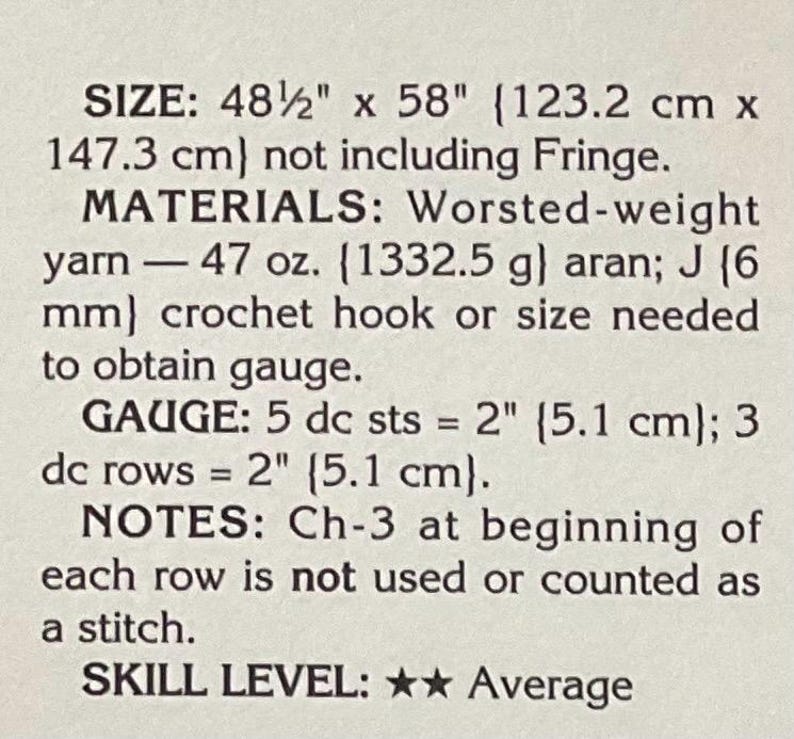 Vintage Cable Stitch Aran Afghan Crochet Pattern | Classic Cable ...