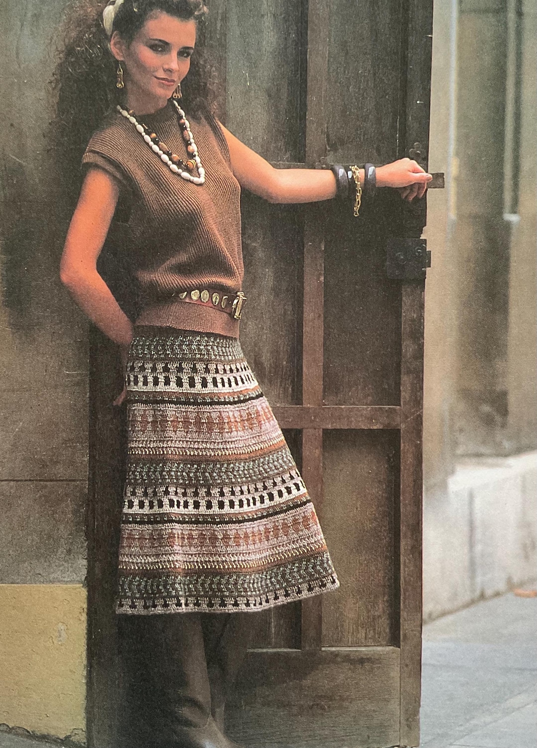 Vintage Peruvian Crochet Skirt Pattern: Traditional Boho Clothing (PDF ...