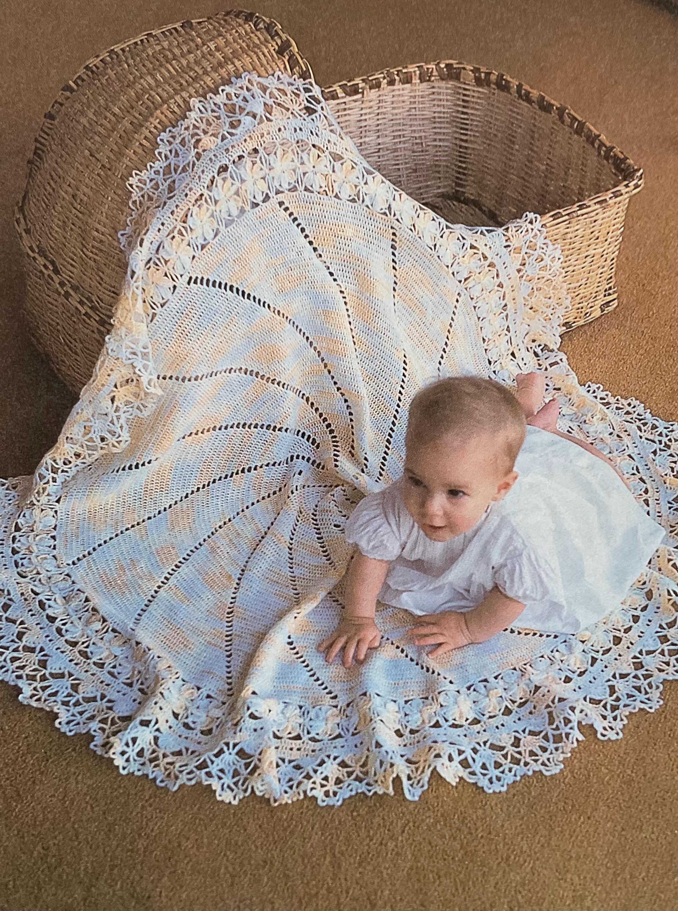 Vintage Baby Circle Blanket Crochet Pattern | Round Baby Afghan ...