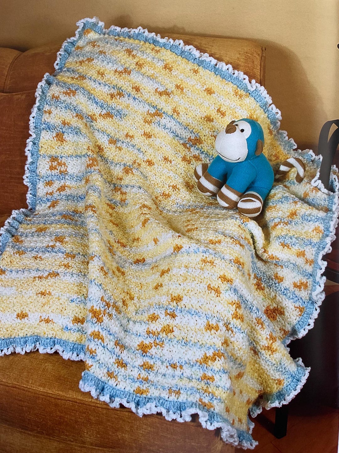 Sweetness Afghan Crochet Pattern: Vintage Baby Blanket (digital ...