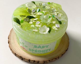 SCENTED Stretchy Clear Slime "lots O Dots" Rainbow Confetti Glitter ...