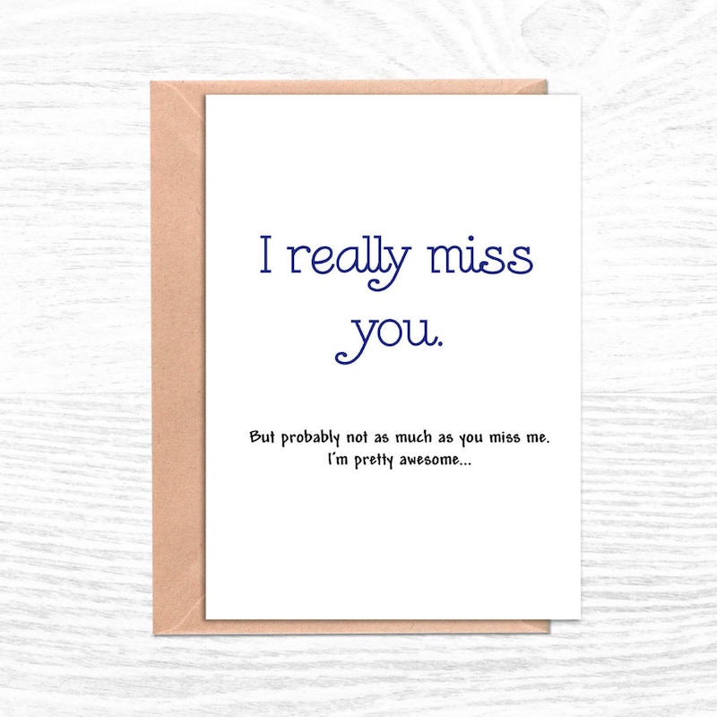 Miss You Cards - Etsy