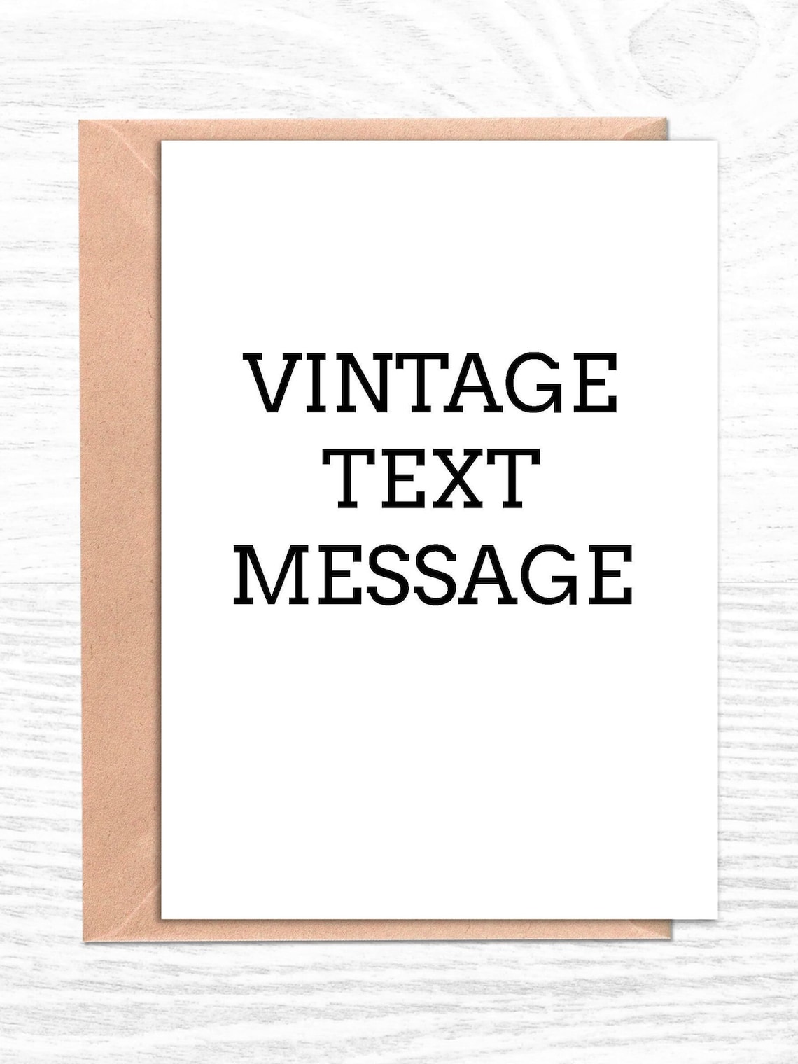Just Because Card Vintage Text Message Card for Friend | Etsy