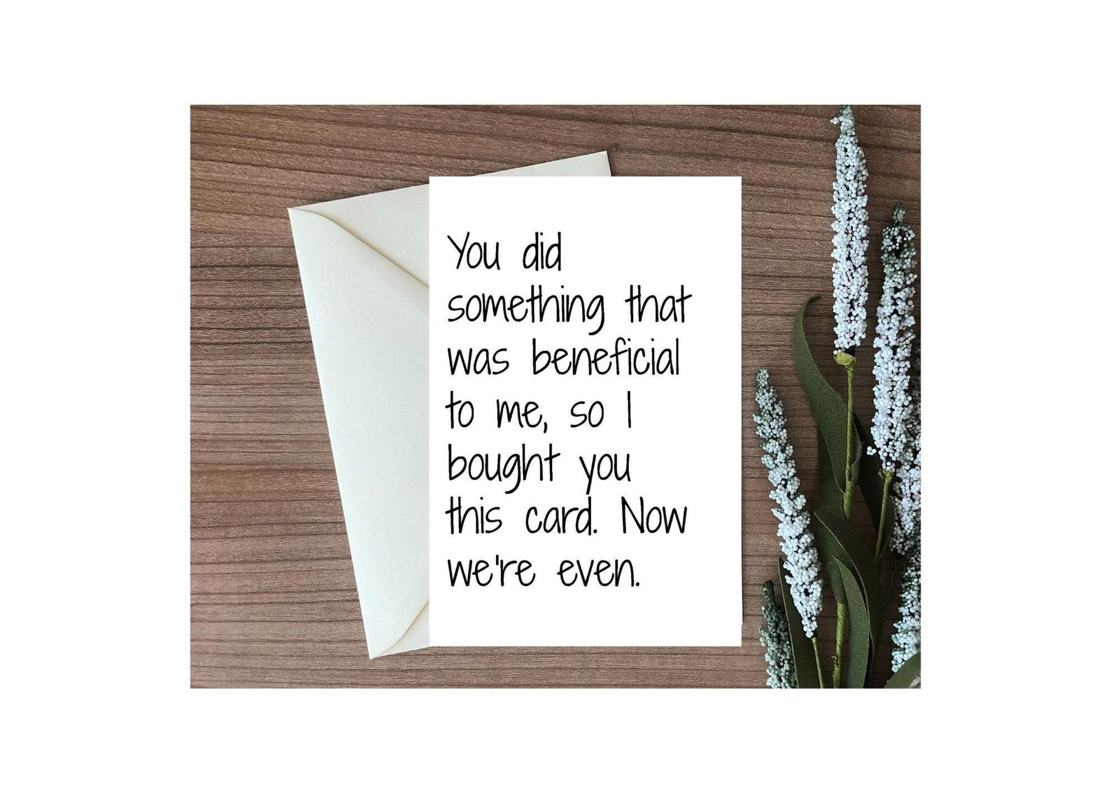 Funny Thank You Card; Funny Thank You Note; Funny Thank You Gift; Thank ...