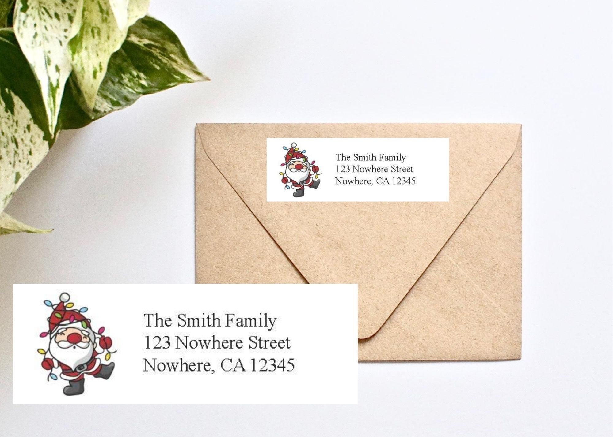 Christmas Return Address Label, Return Address Sticker, Return Address ...