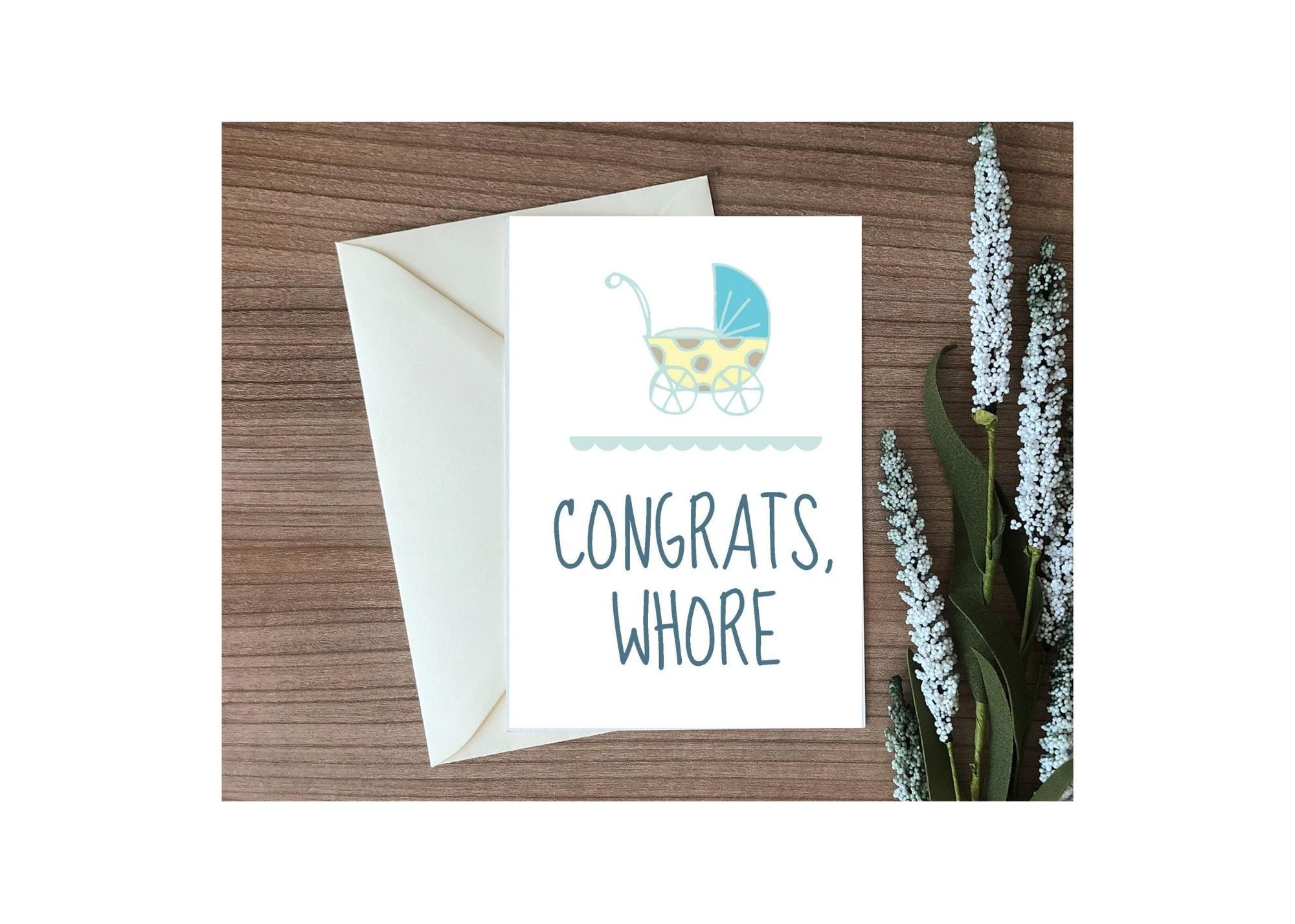 Funny Baby Card Funny Expecting Card Card for Baby Shower - Etsy