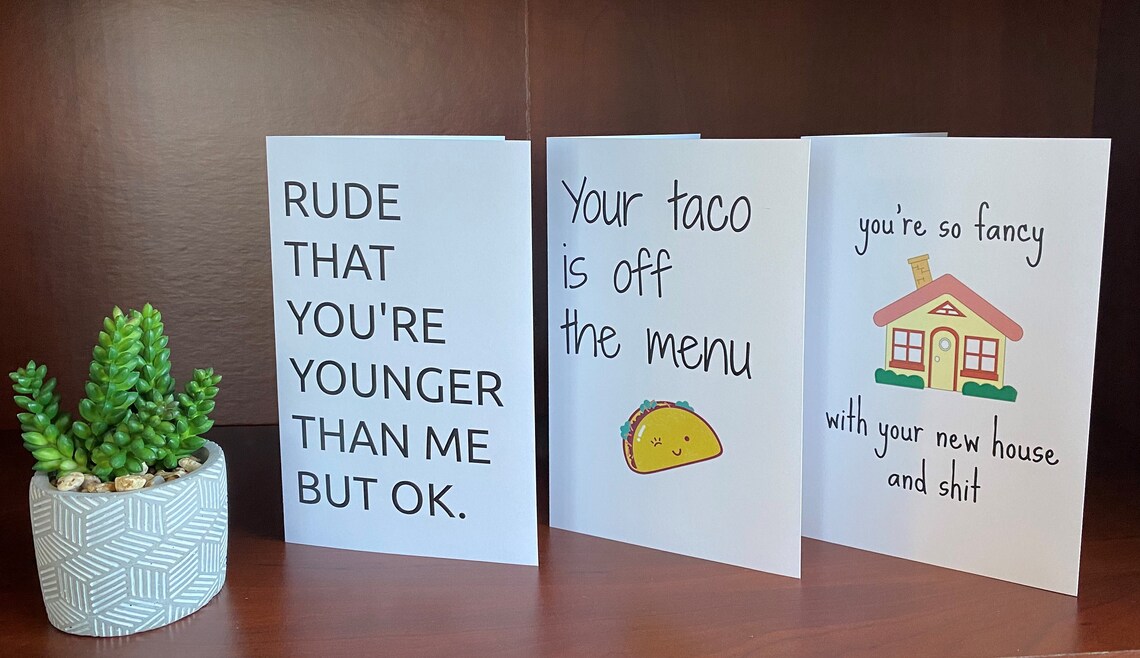 Funny Thank You Card Funny Thank You Note Funny Thank You | Etsy