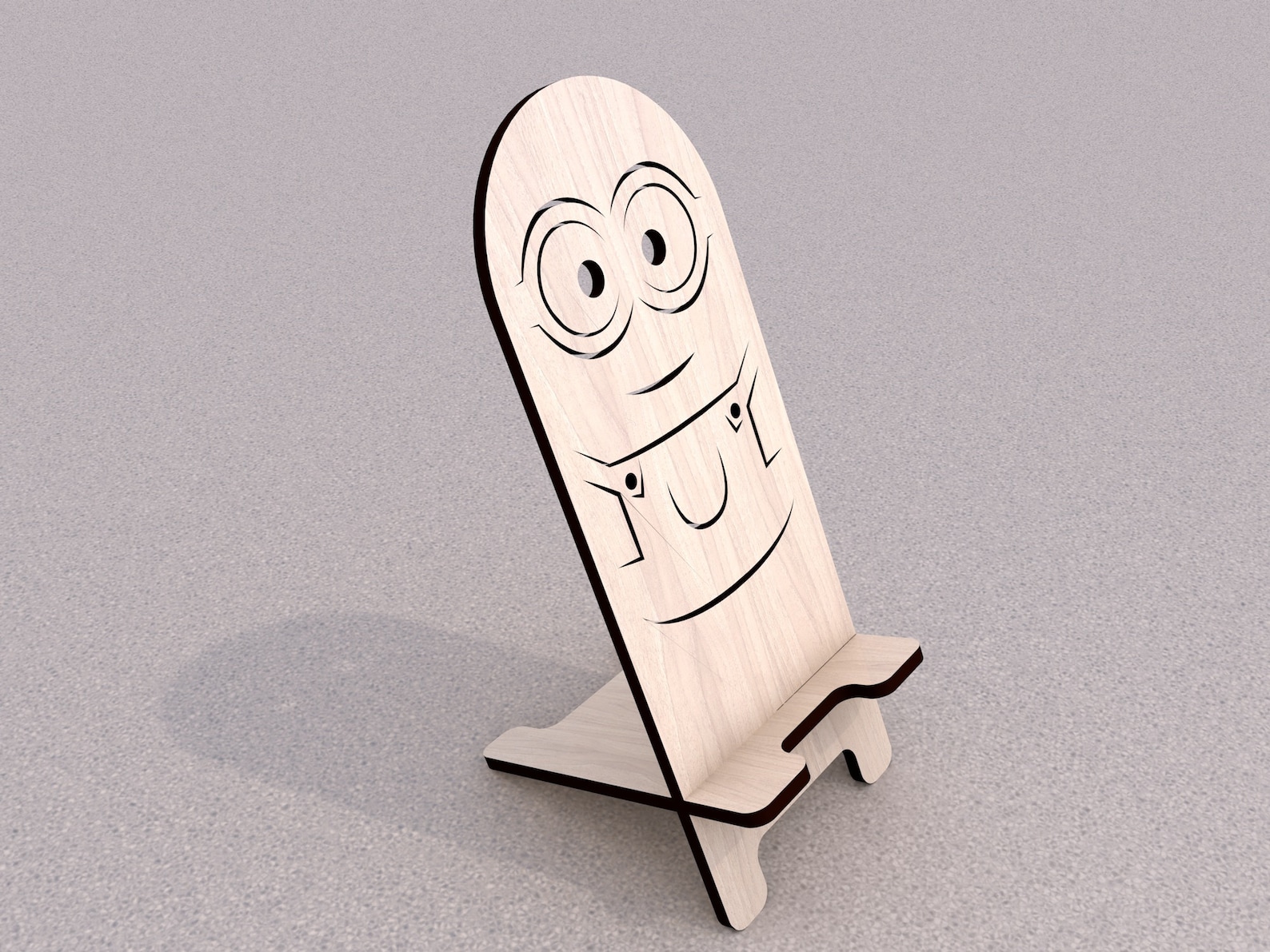 Phone Stand Laser Cut File. Phone Holder SVG File. Mobile Phone Wooden ...