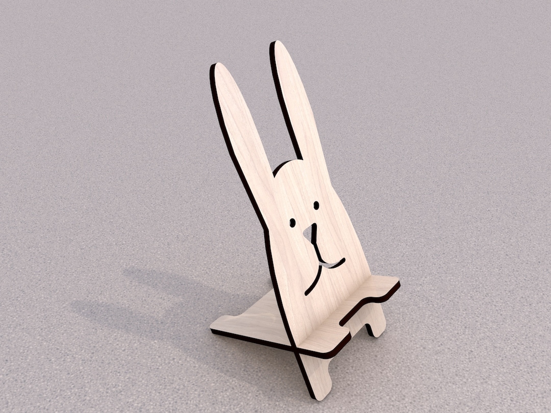 Bunny Phone Stand. Phone Stand Laser Cut File. Phone Holder SVG File ...