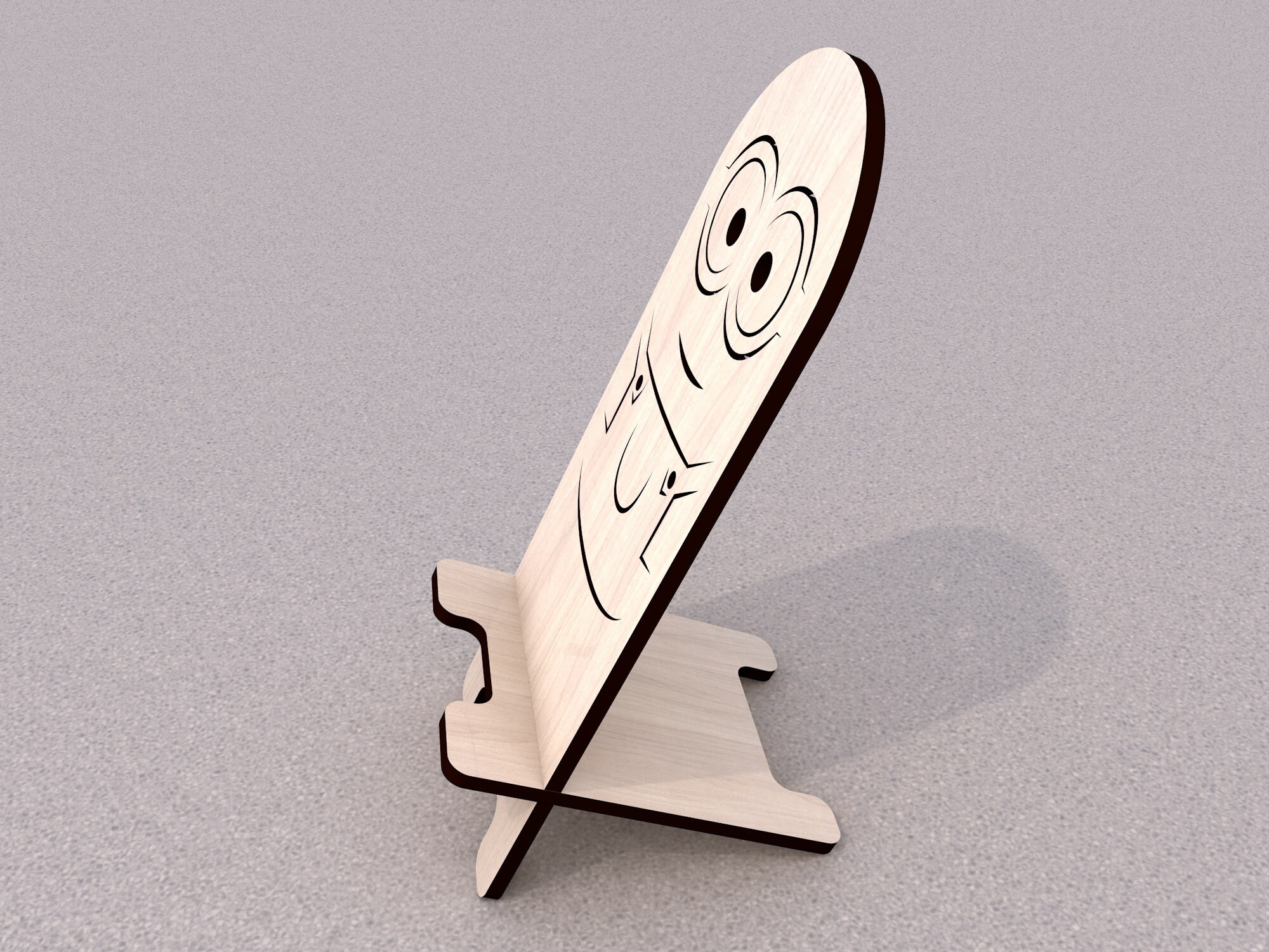 Phone Stand Laser Cut File. Phone Holder SVG File. Mobile Phone Wooden ...
