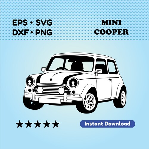 I Love My MINI Cooper SVG DXF & Eps Digital Files - Etsy