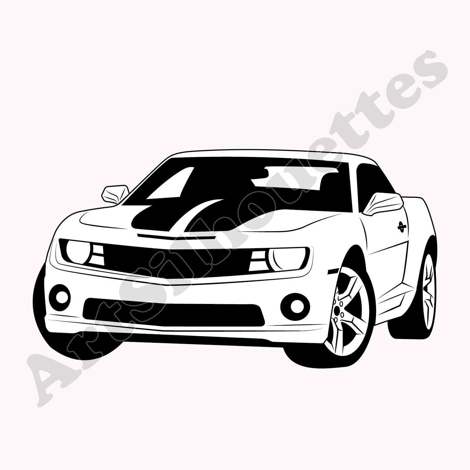 Muscle Car SVG Files for Cricut. Sport Car Vector File EPS, DXF for ...