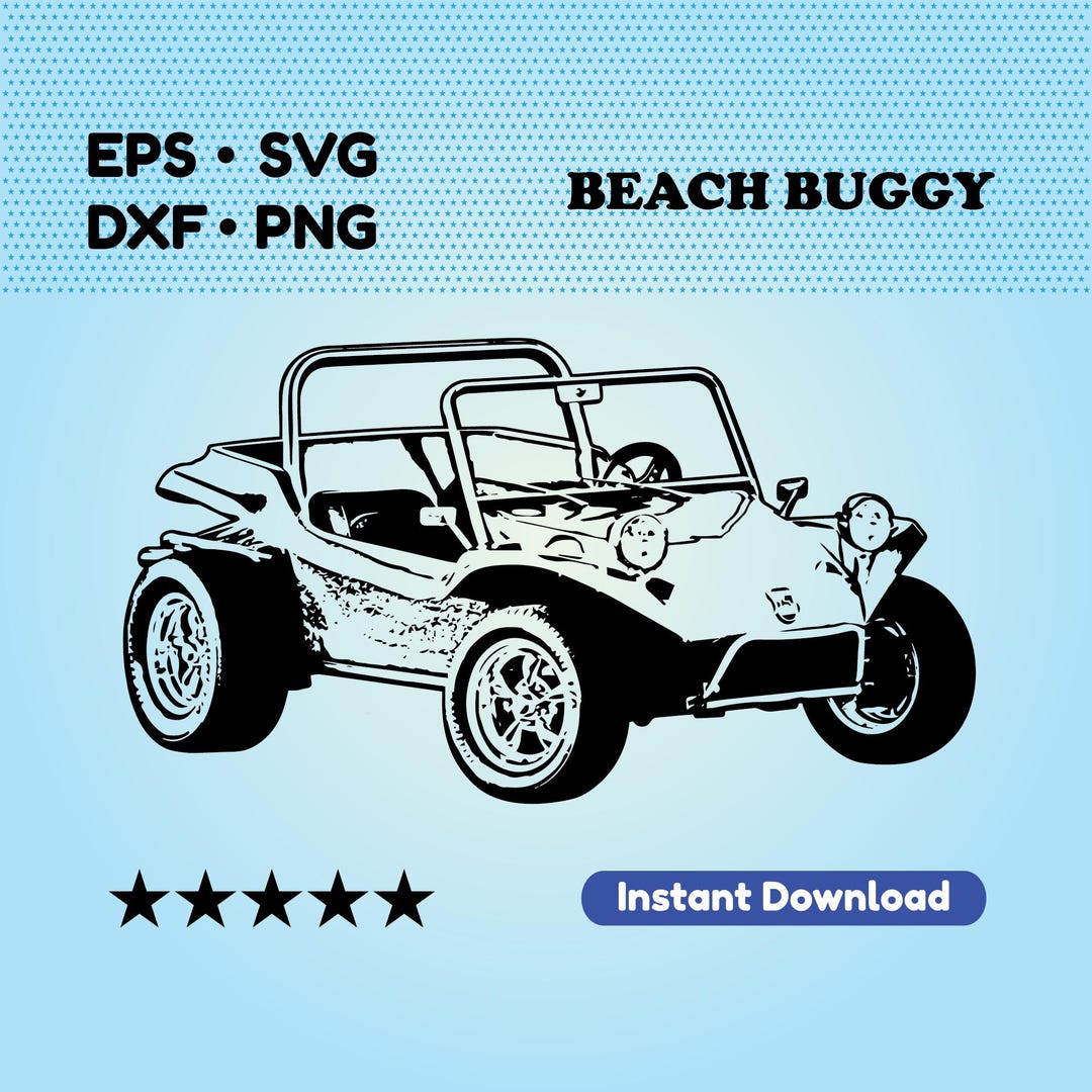 Off Road Car SVG Files for Cricut. Beach Buggy Vector File (DXF, EPS ...