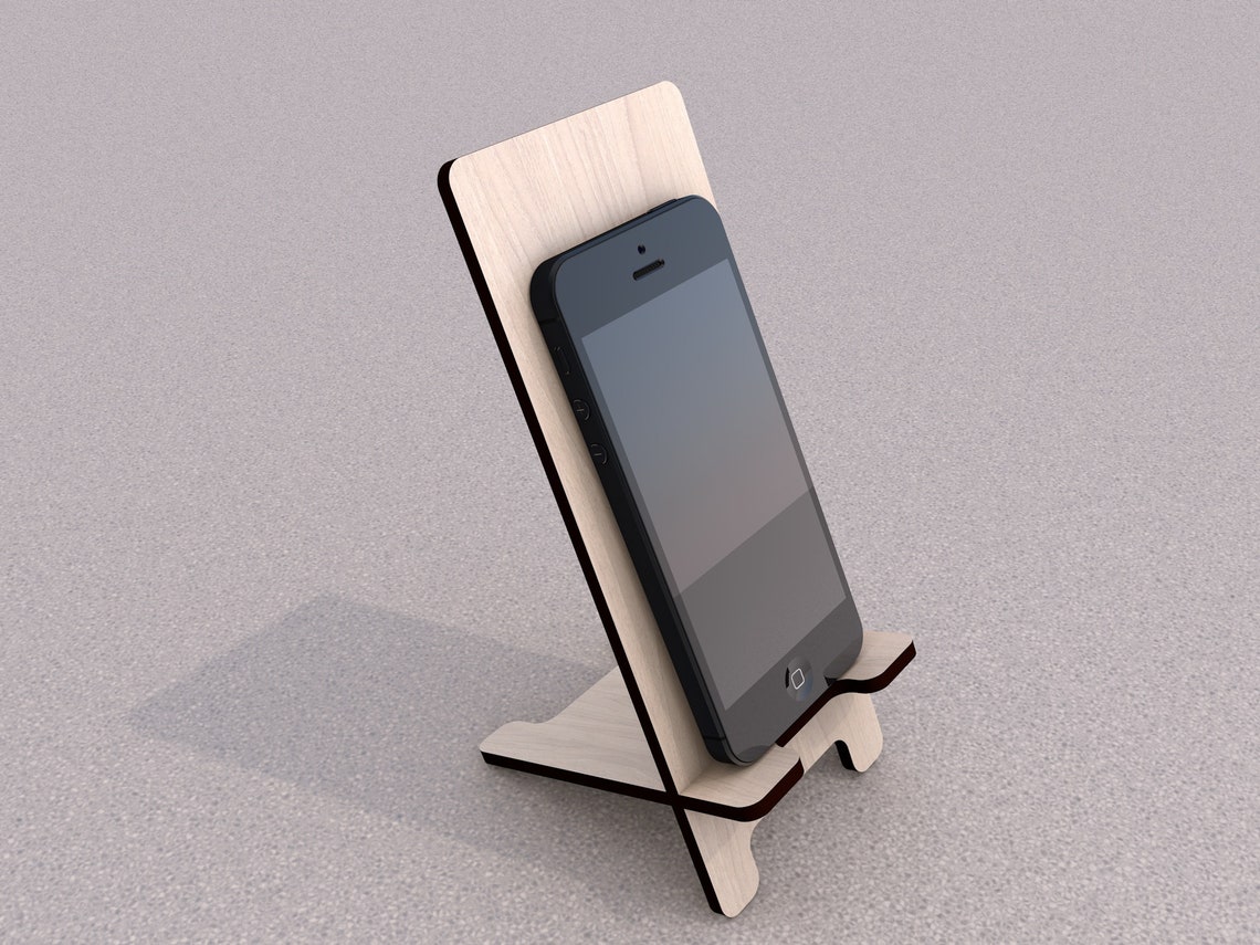 Phone Stand Laser Cut File. Phone Holder SVG File. Mobile - Etsy