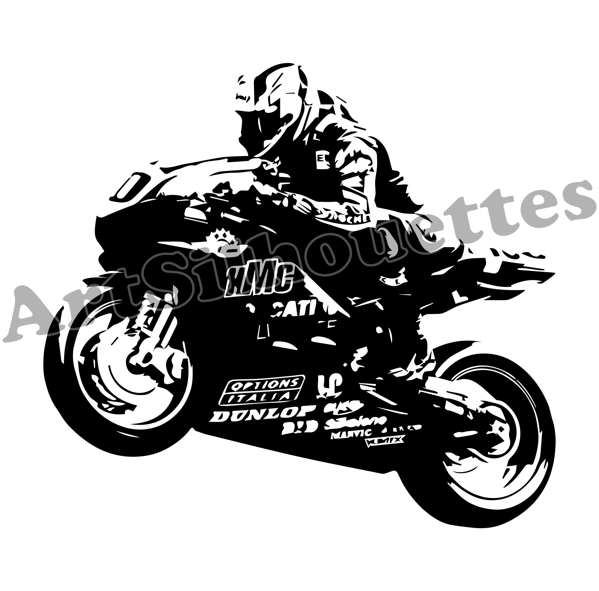 Racing Moto SVG Files for Cricut. Ducati Vector File EPS, DXF for ...