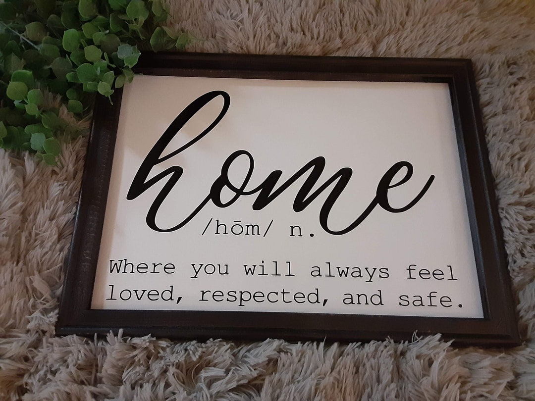 Home Definition Farmhouse Sign, Home Definition Sign, Farmhouse Decor ...
