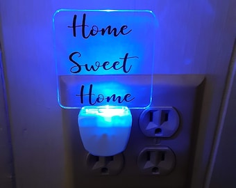 Blue Led Night Light - Etsy