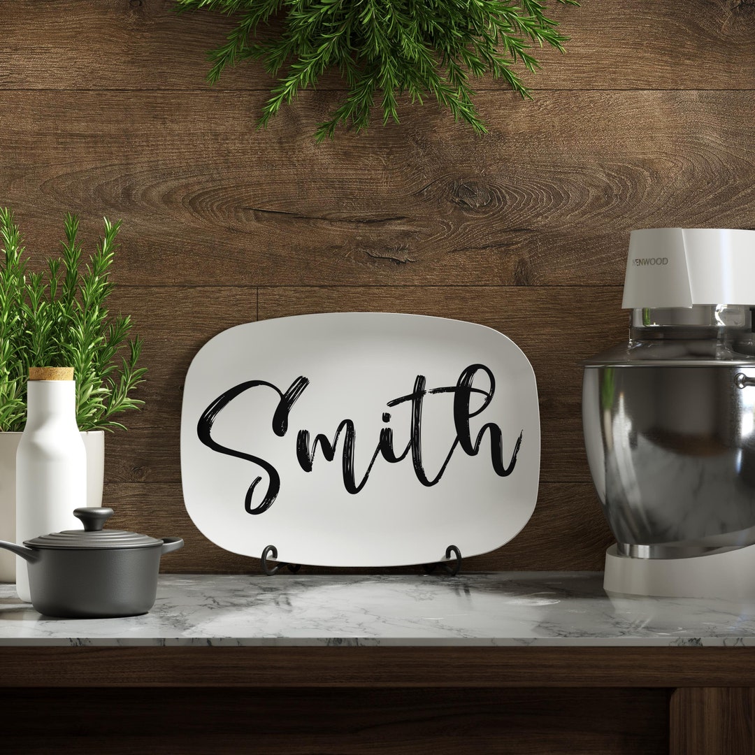 Custom Name Platter | Personalized Custom Family Name Platter | Family ...