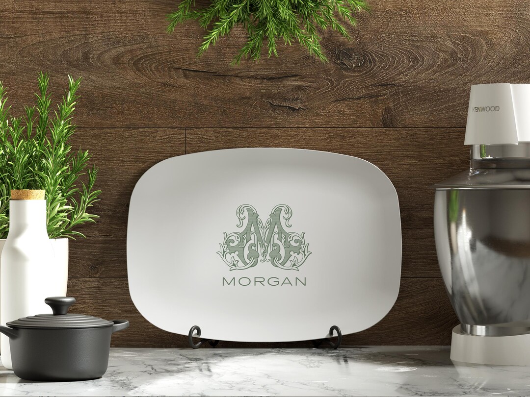 Personalized Monogram Serving Platter | Custom Wedding Gift - Etsy