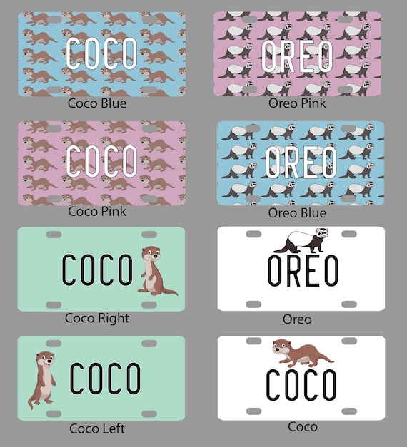 Ferret Pet Name Plate for Cage Crate Custom Mini Aluminum - Etsy