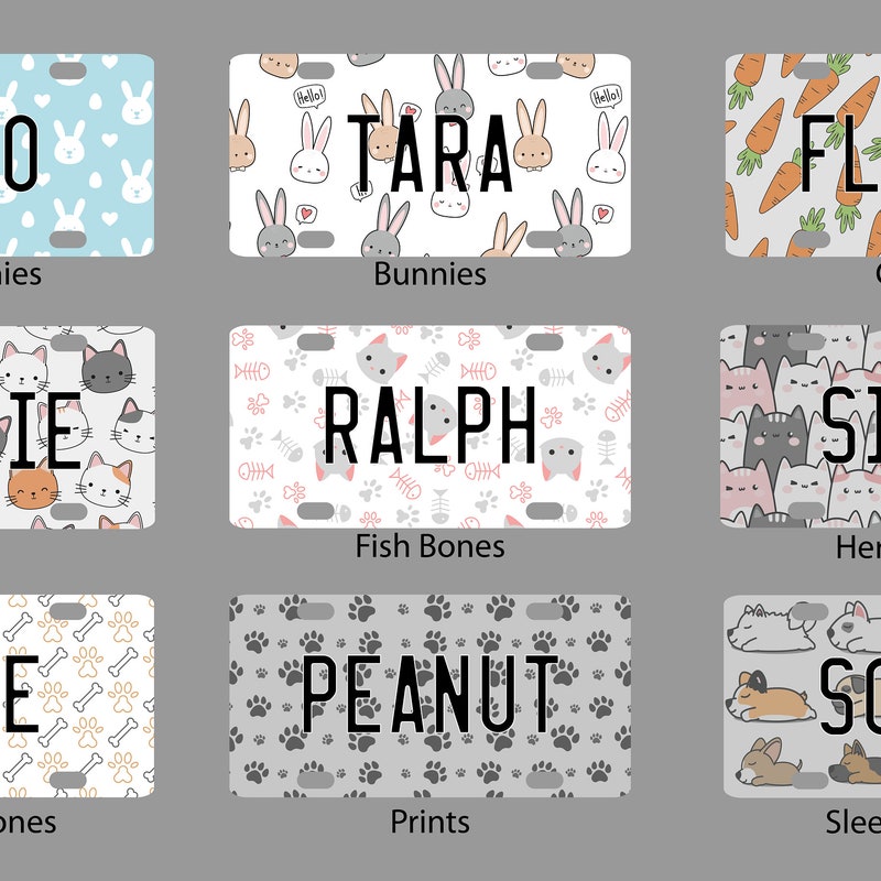 Custom Dog Name Plate - Etsy