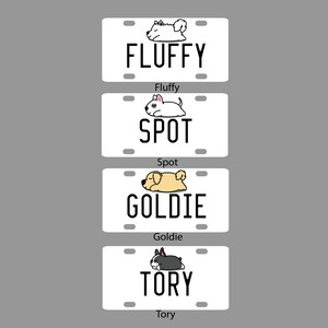 Dog Name Plate for Kennel Custom Mini Aluminum License Name Plate ...