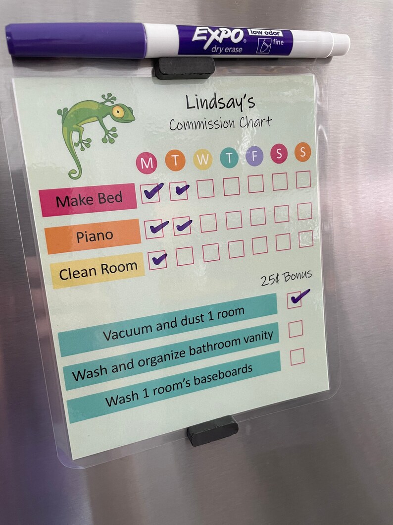 Editable Kids Chore Chart Commission Chart Printable Download - Etsy