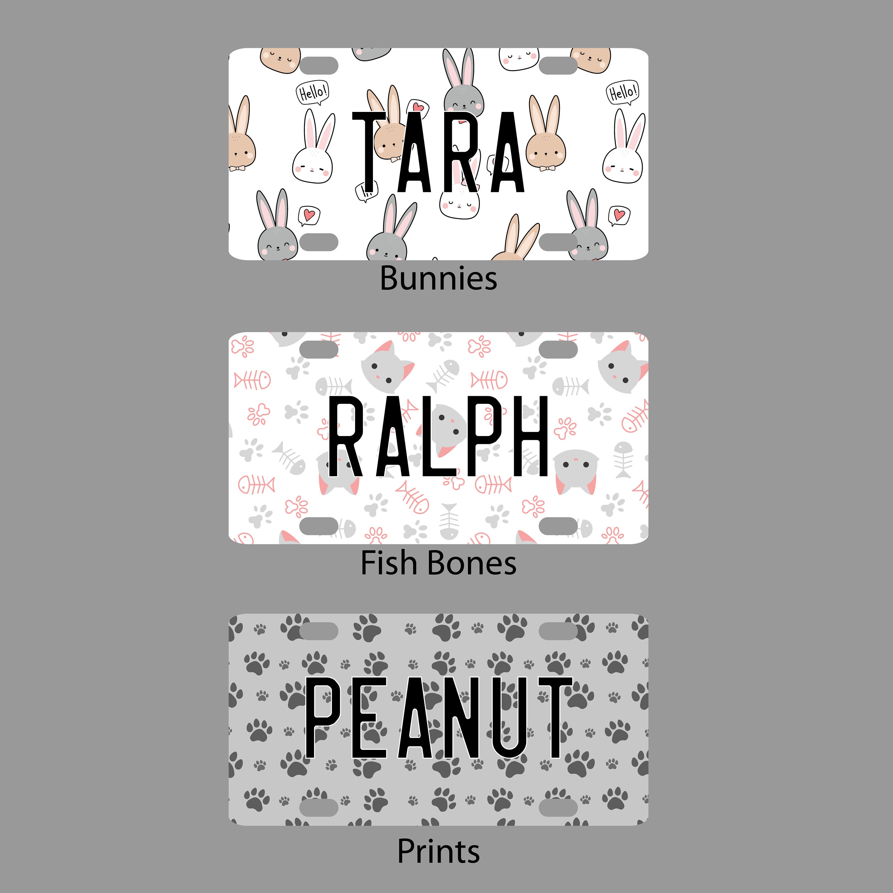 Pet Name Plate for Kennel Custom Mini Aluminum License Name Plate ...