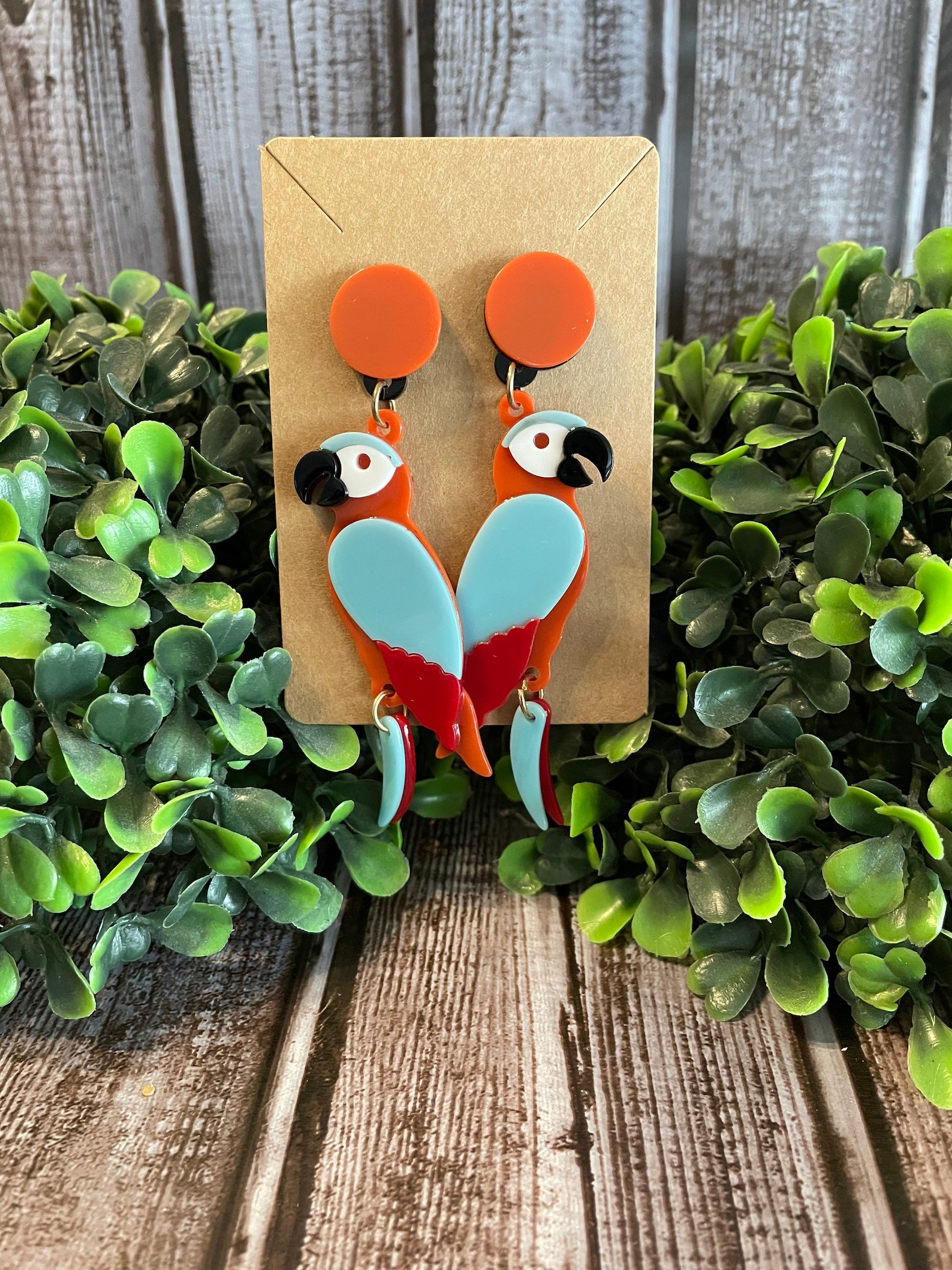 Jumbo Parrot and Toucan Earrings, Bird Earrings , Animal Earrings ...
