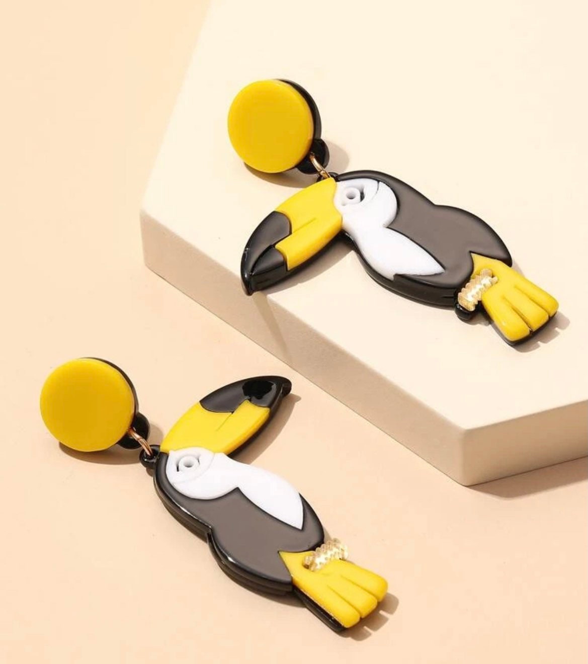 Jumbo Parrot and Toucan Earrings, Bird Earrings , Animal Earrings ...