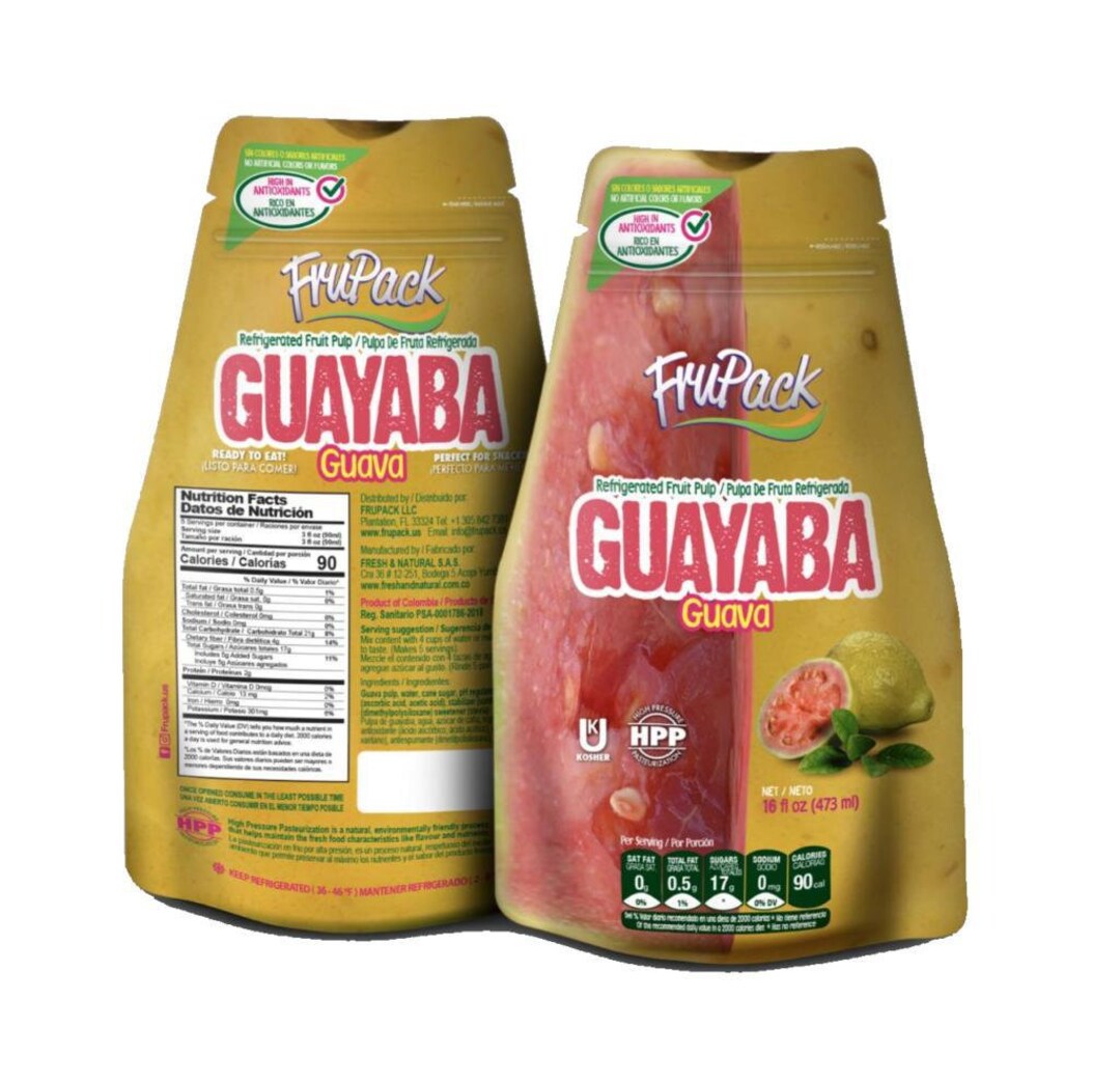 Guava Fruit Pulp Frupack - Etsy