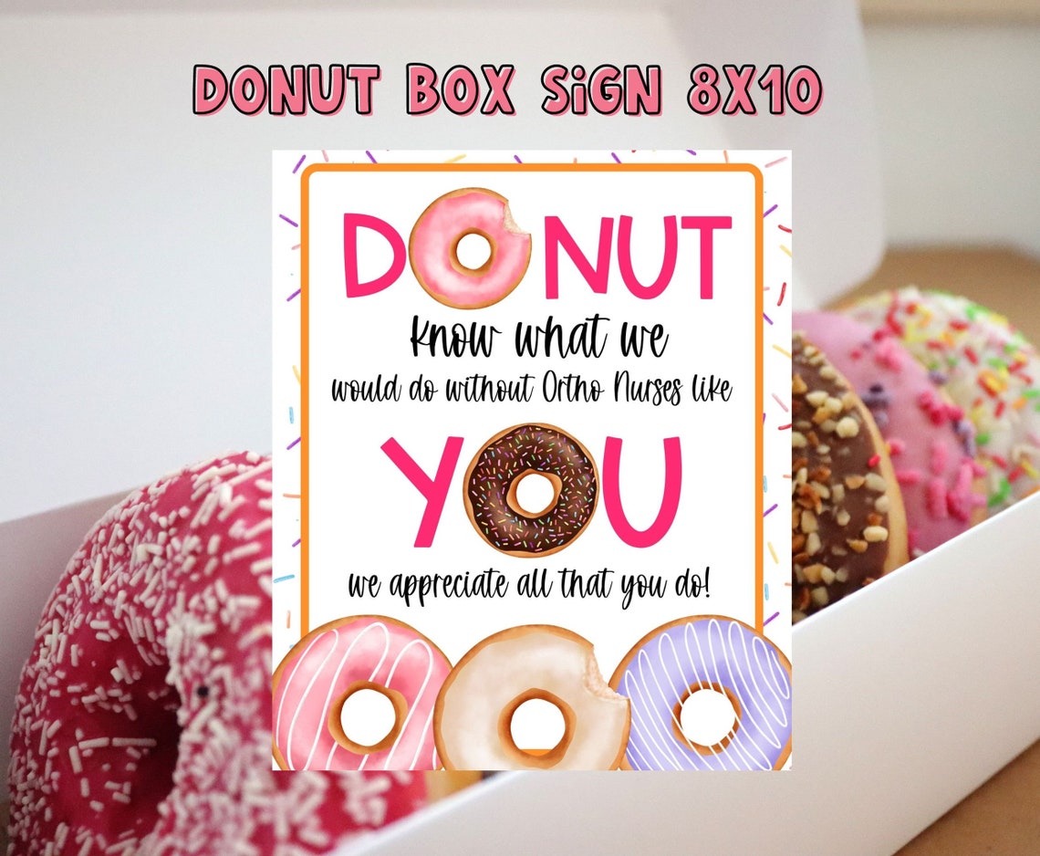 Orthopedic Nurse Appreciation Gift Signs. Nurse Appreciation. Medical ...