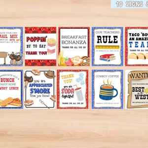 Western Theme Teacher Appreciation Week Itinerary. Flyer Template for ...