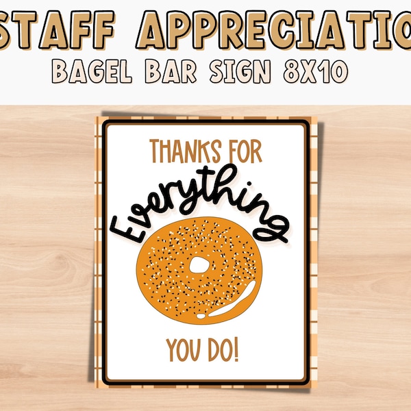 Thank You Bagel - Etsy