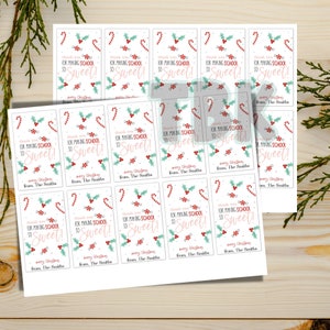 Teacher Christmas Gift TAG | Personalized Christmas Teacher ...