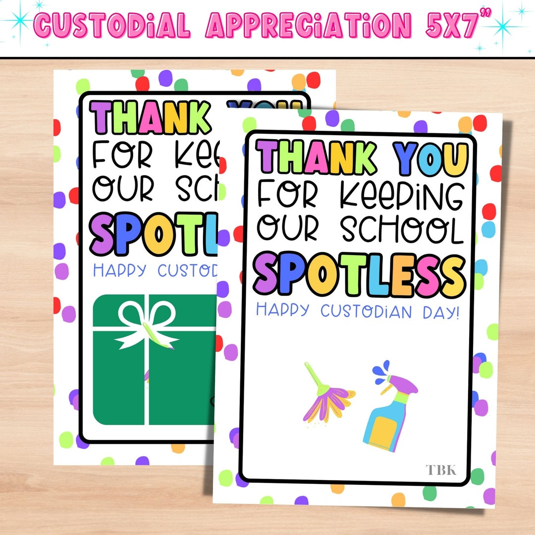 Custodial Appreciaiton Gift Card Holder | Custodial Appreciaiton ...