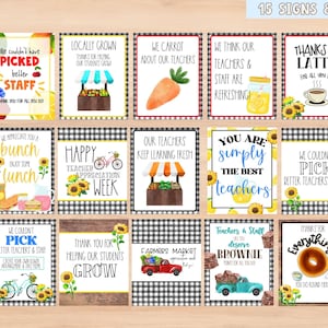 Farmers Market Teacher Appreciation Week Itinerary. Flyer Template for ...