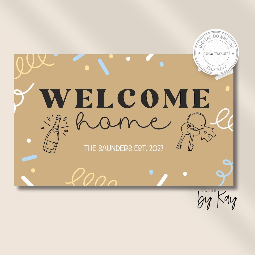 Realtor Closing Painted Banner Template | Home Sweet Home Digital ...