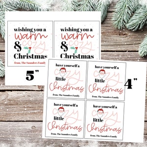 Blanket Christmas Gift Tag | Cozy Little Christmas Tag | Personalized ...