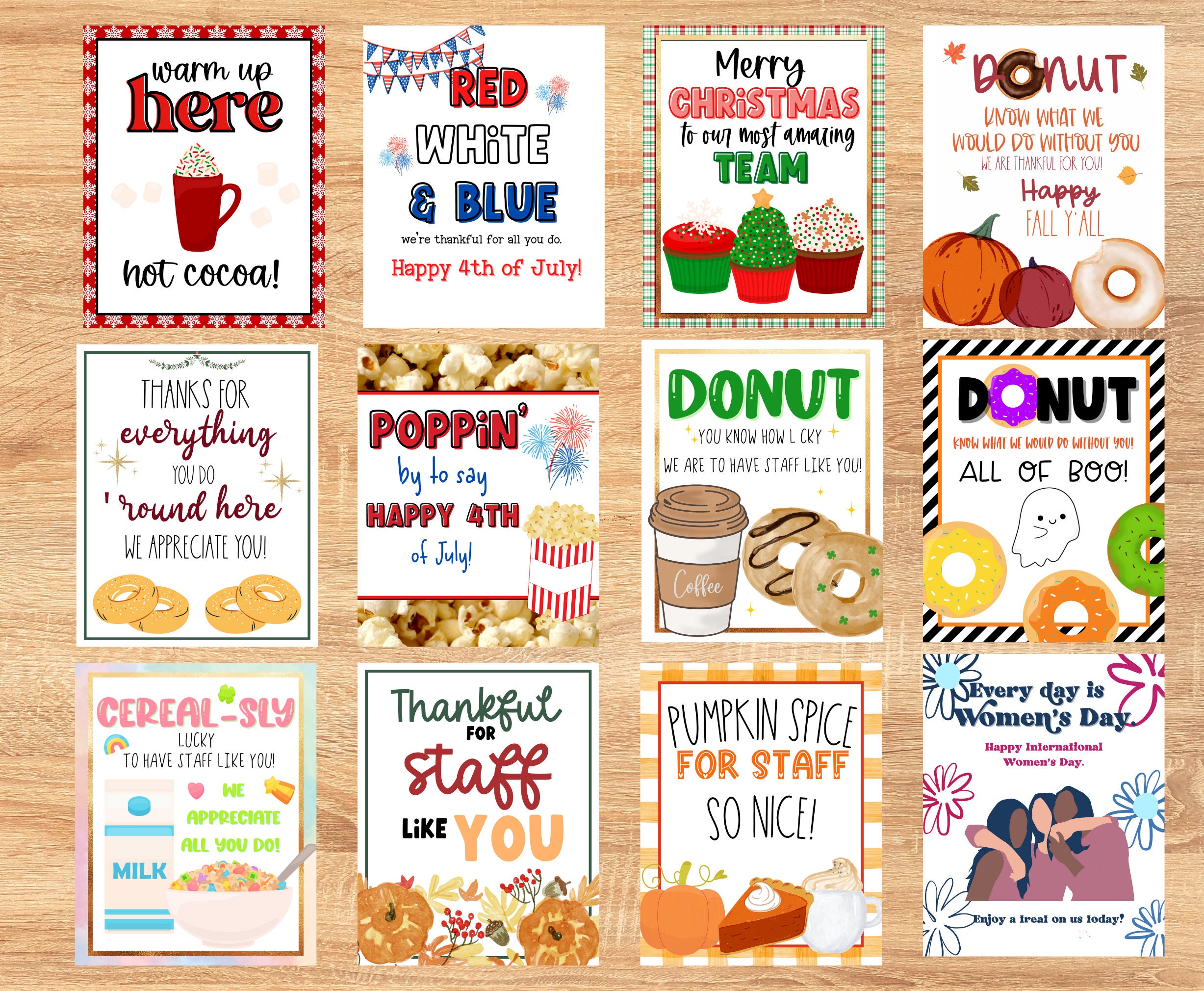 Staff Appreciation Sign & Tag SHOP Bundle. 85 8x10 Employee - Etsy