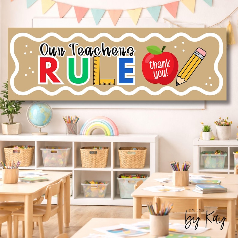 Teacher Appreciation Week Banner Template | Printable Teacher ...
