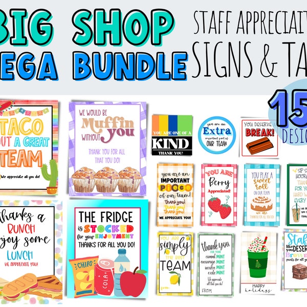 Employee Appreciation Signs - Etsy