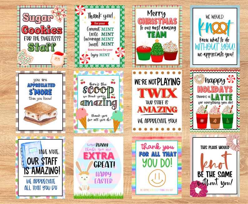 Staff Appreciation Sign & Tag SHOP Bundle. 85 8x10 Employee - Etsy