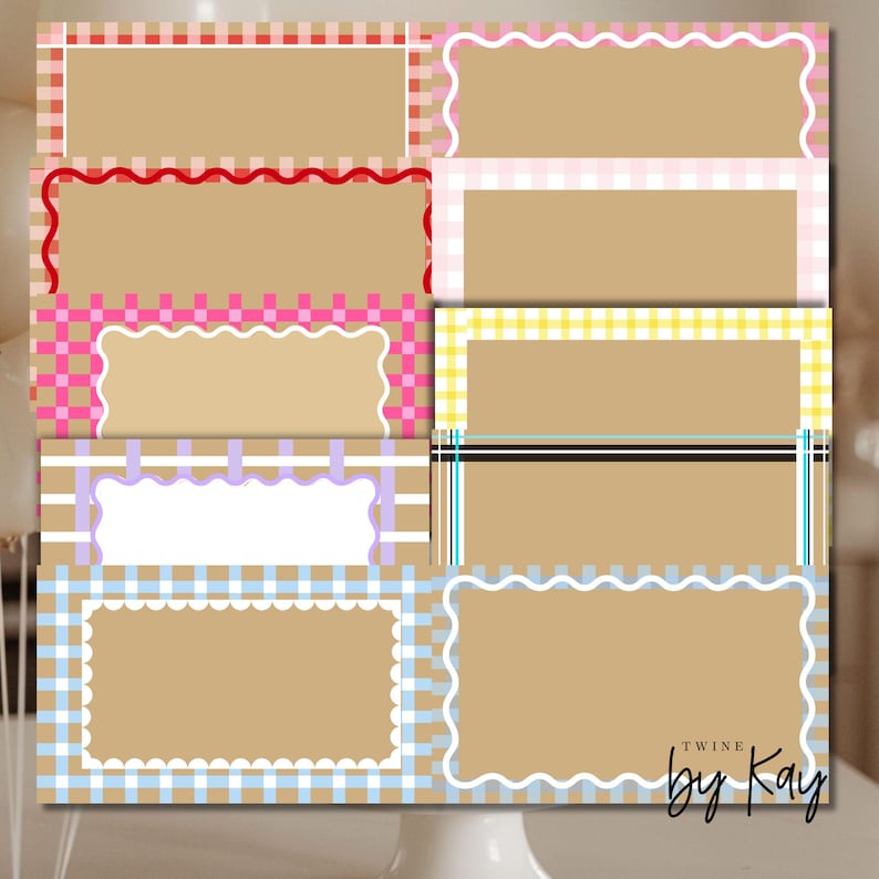 Editable Banner and Border Templates Digital Download | 100+ Hand ...